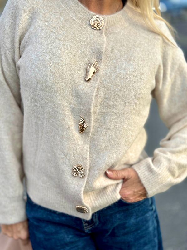 Fancy Button Cardigan - MotherBoah Web Shop